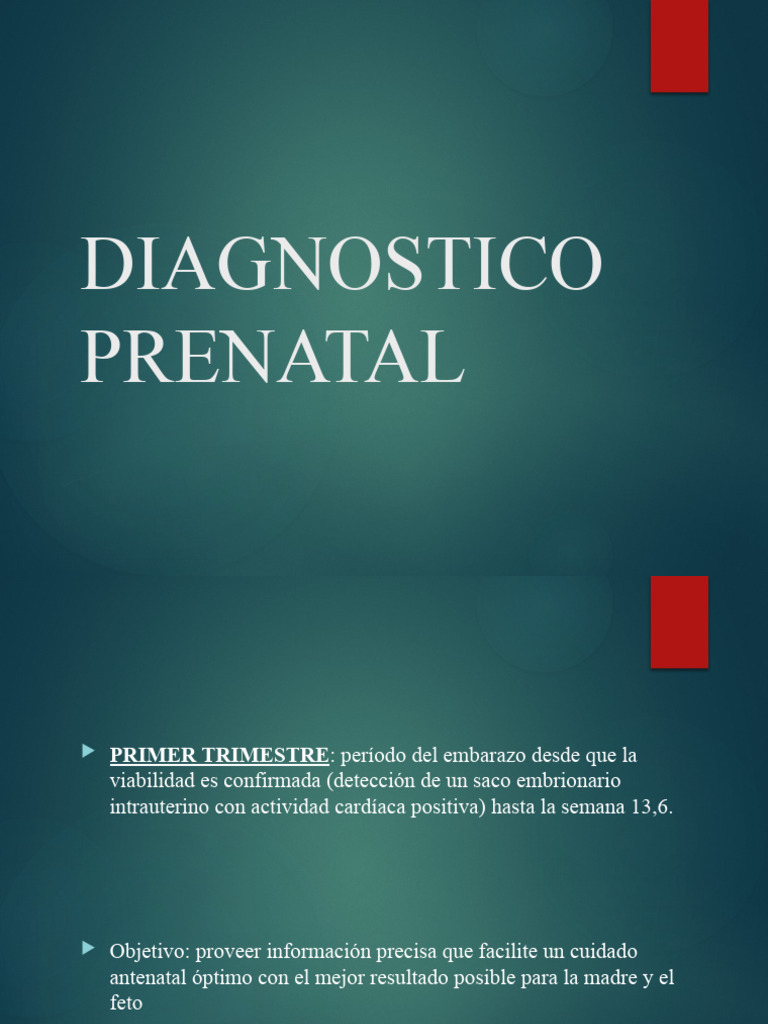 Diagnostico Prenatal | PDF | Feto | El embarazo