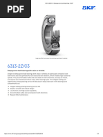 6319/C3 Bearing Specifications Overview | PDF | Bearing (Mechanical ...