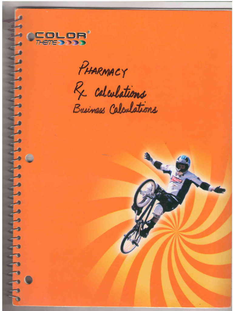 Pharmaceutical Calculation Pebc Osce Resources | PDF