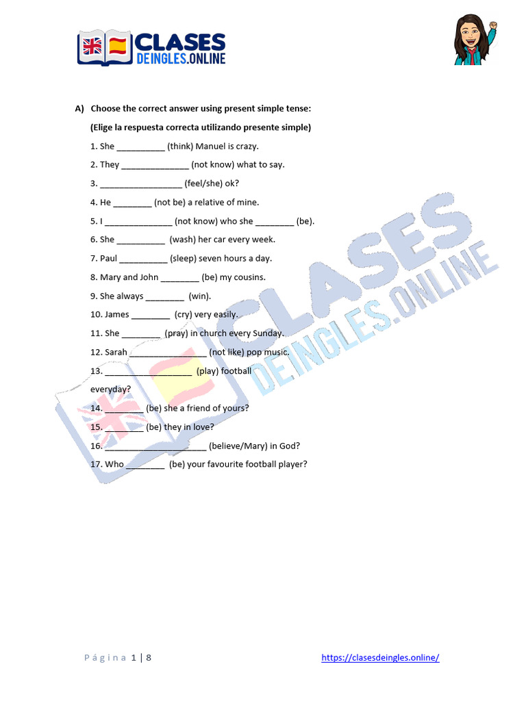 Gratis Presente Simple | Download Free PDF | Languages | Foreign Language Studies