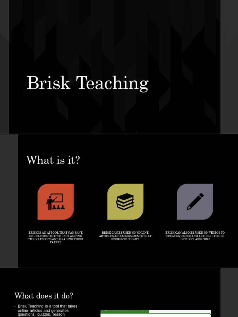 Brisk Teaching Ai | PDF | Quiz | Teaching