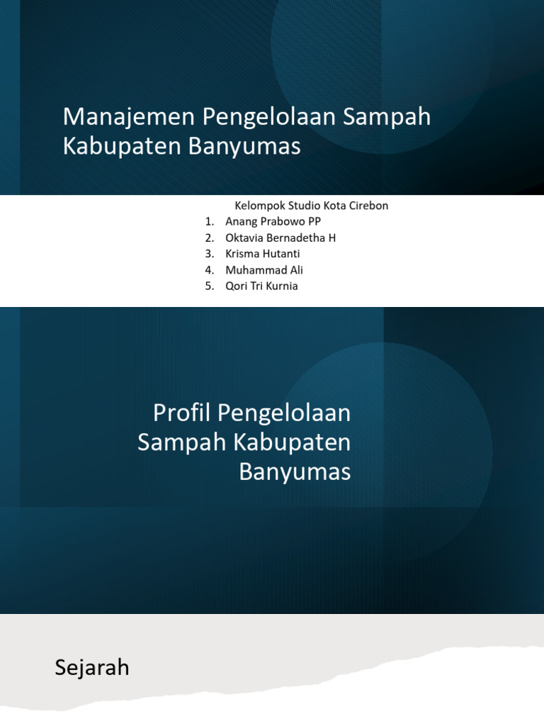Manajemen Pembangunan - TPST Kab Banyumas | PDF