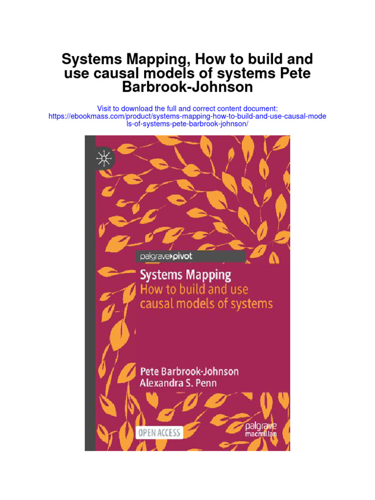 Systems Mapping How To Build and Use Causal Models of Systems Pete ... Systems Mapping How To Build and Use Causal Models of Systems Pete ...