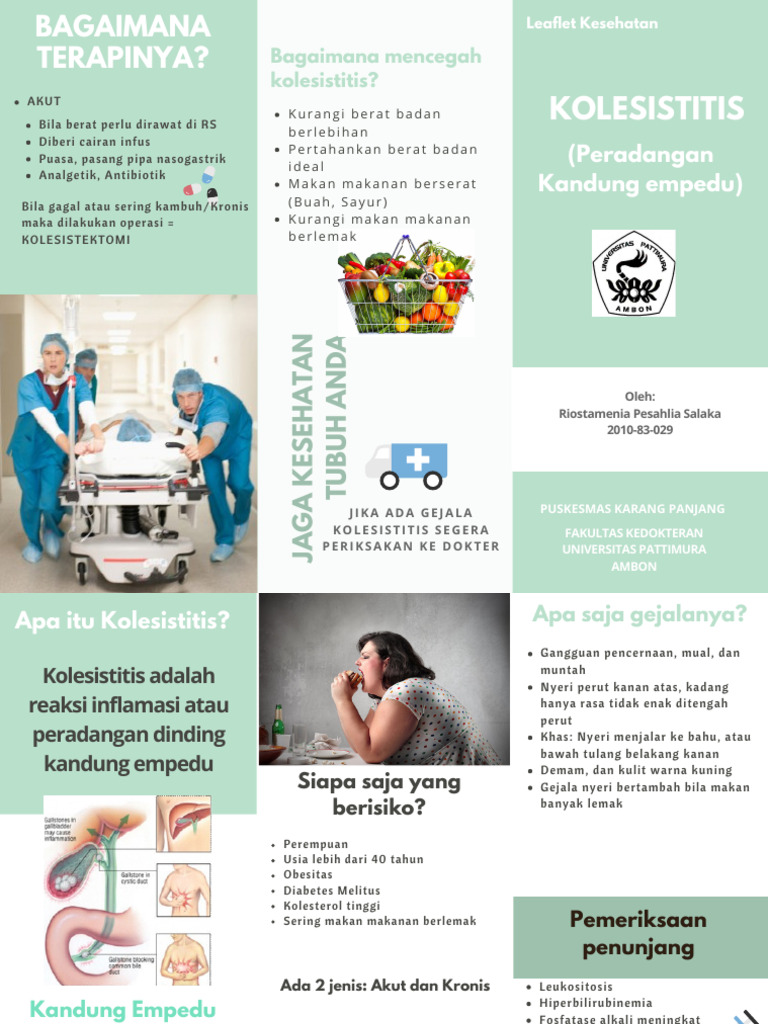 Leaflet Kolesistitis Kampus | PDF
