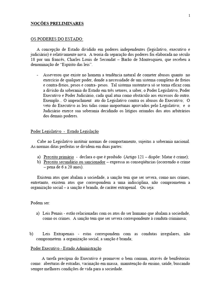 Noes Preliminares Do Processo - 2 | PDF | Direito Penal | Direito Processual