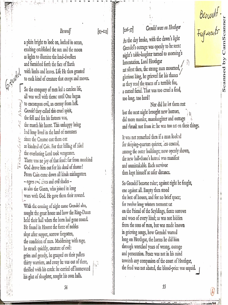 Fragments Beowulf | PDF