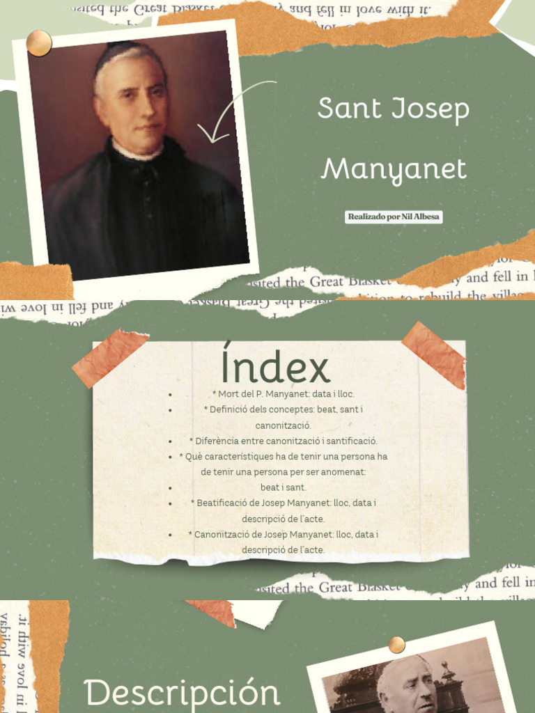 Josep Manyanet | PDF | Iglesia Católica | Creencia religiosa y doctrina