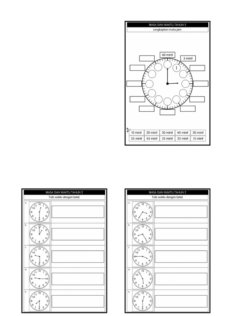 Latihan Jam Masa Pdf