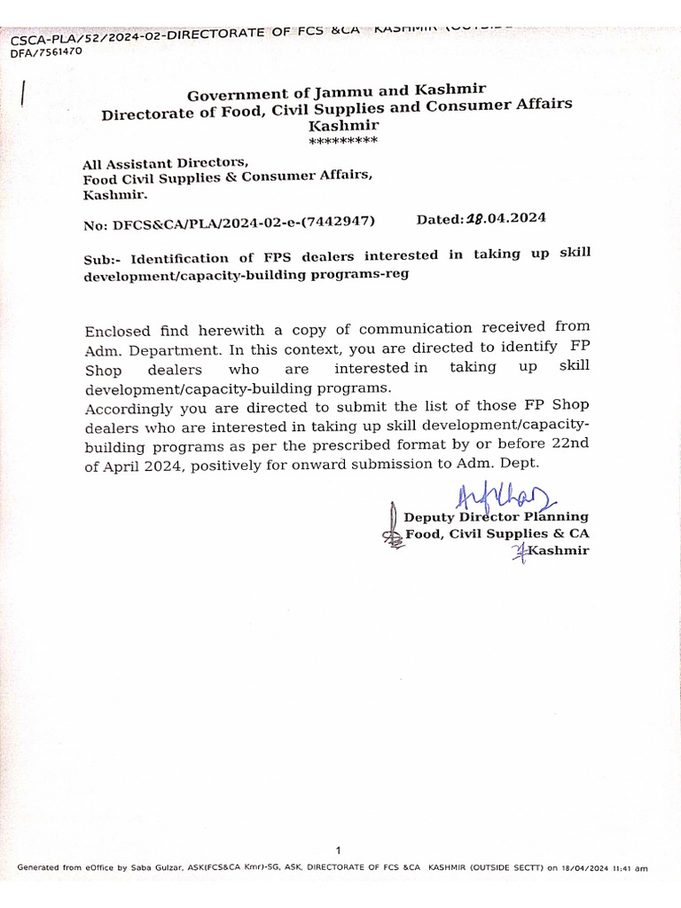 Fair Price Shop info | PDF | Government Of India