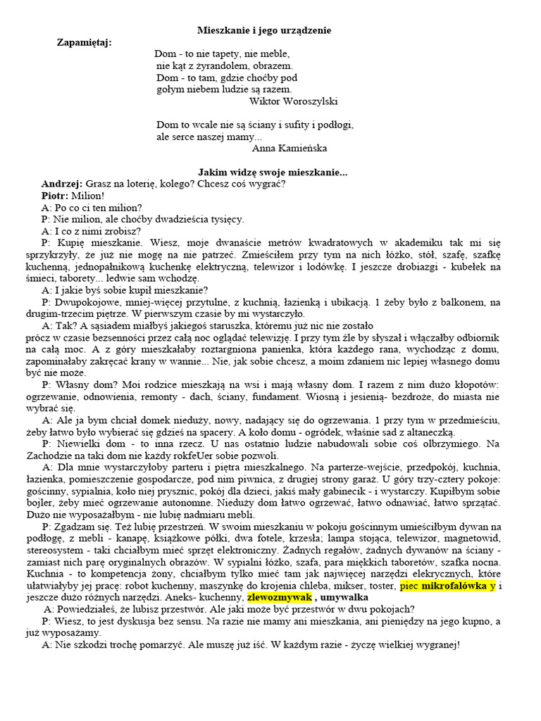 2.2 Mieszkanie | PDF