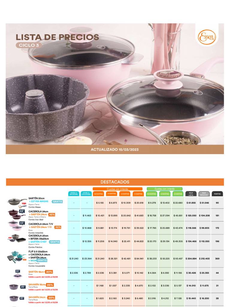 Lista de Precio C3 15.03 | PDF