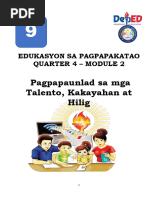 Talento at Kakayahan Activity Sheet | PDF