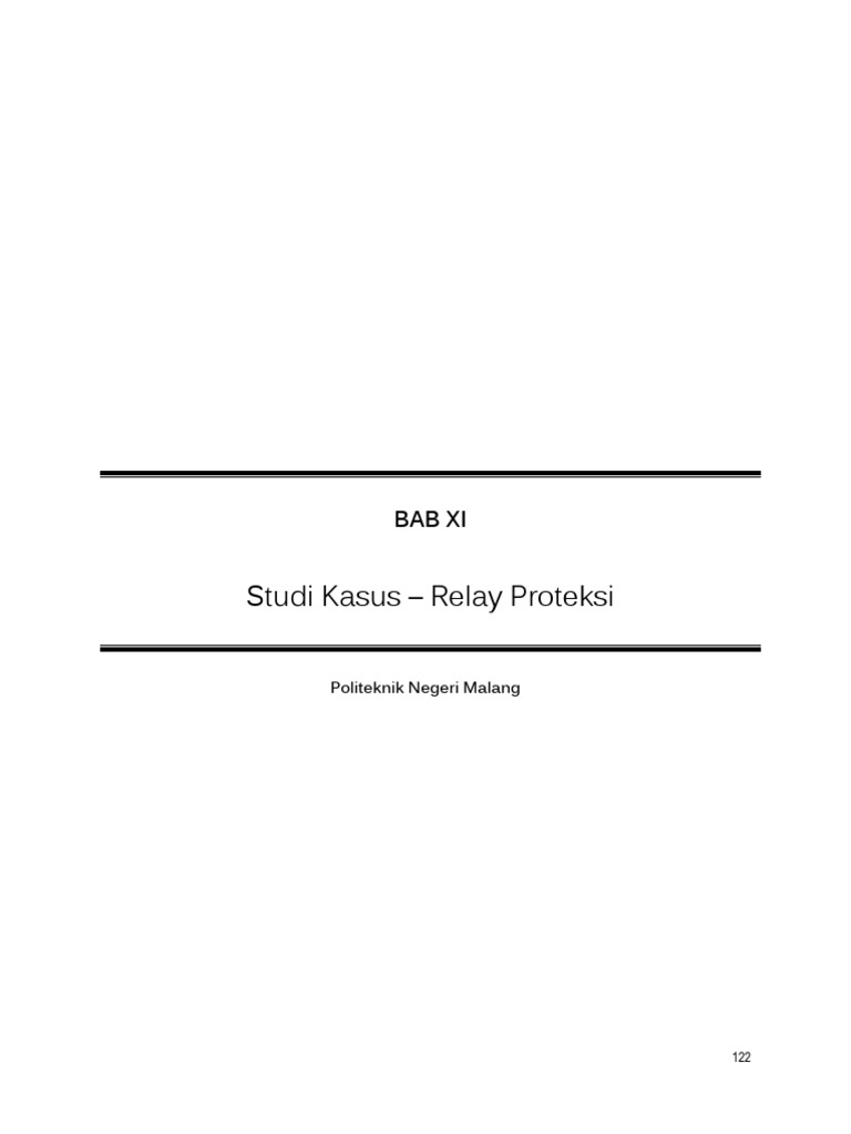 Setting Relay Proteksi Jaringan Listrik | PDF