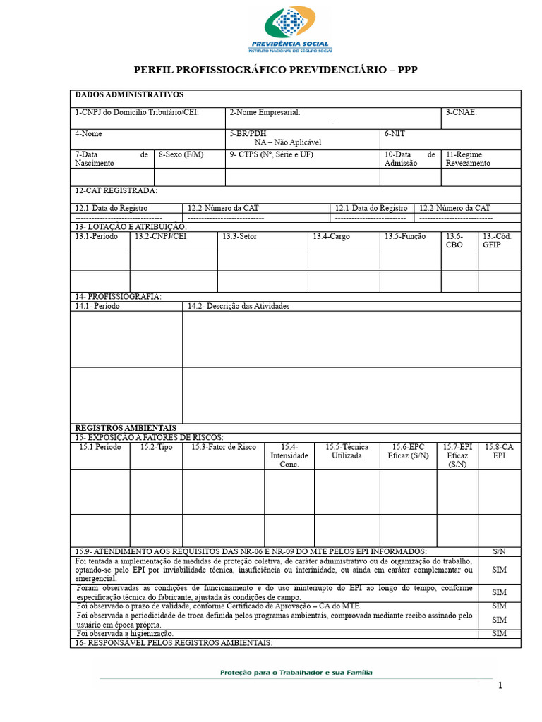 PPP para Preenchimento - 1 | PDF | Psicologia Social | Justiça