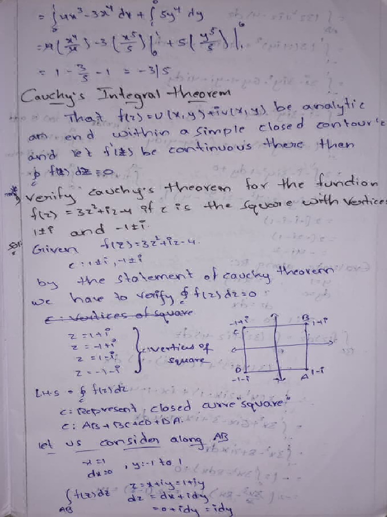 Cauchy's Theorem Explained | PDF