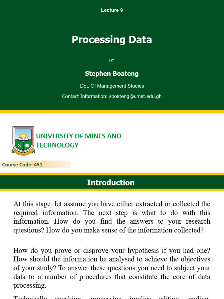 Research Methods Lecture 9 | PDF | Dependent And Independent Variables | Statistical Classification