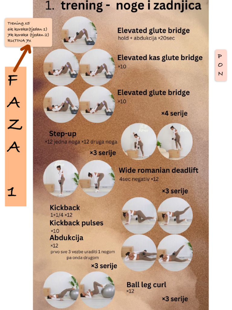 Peach Perfect Winter Challenge Sve Vezbe | PDF