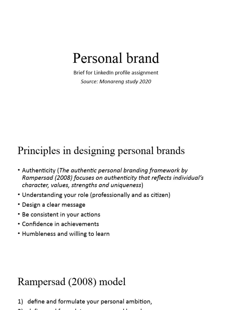 Personal Brand | PDF | Brand | Expert