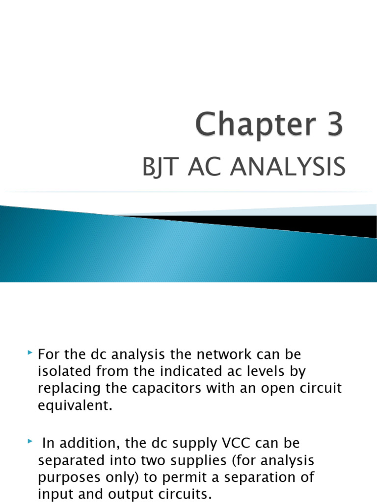 3c BJT AC Analysis | Download Free PDF | Bipolar Junction Transistor | Transistor