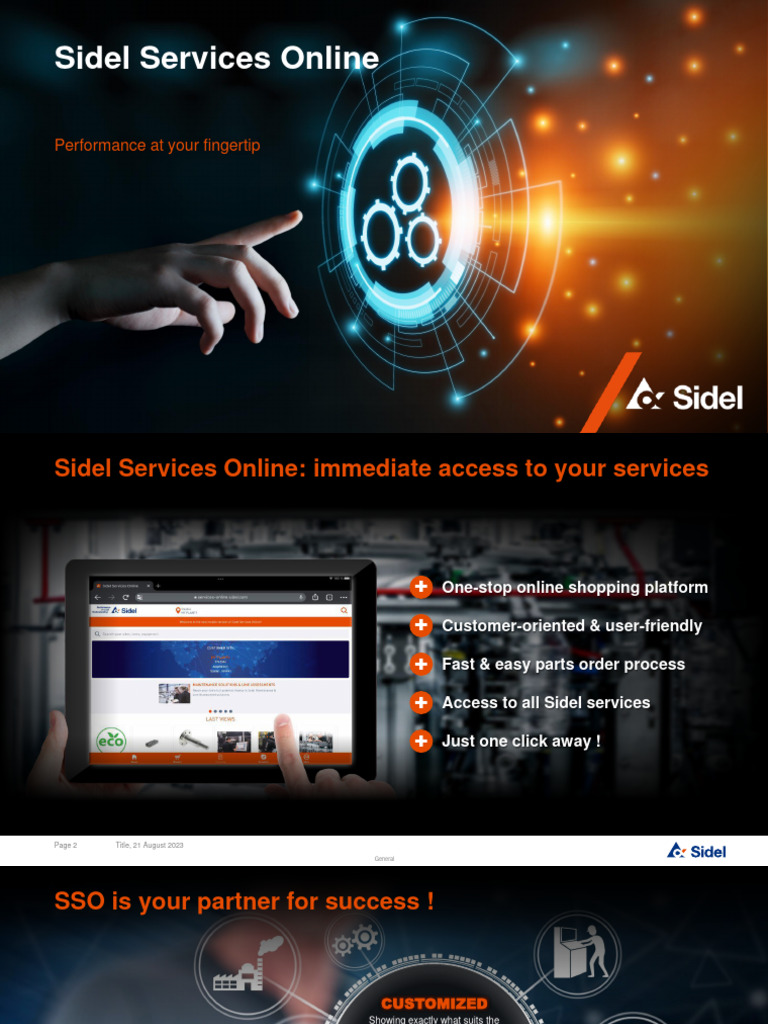 Sidel Services Online | PDF | Computing | Information Technology