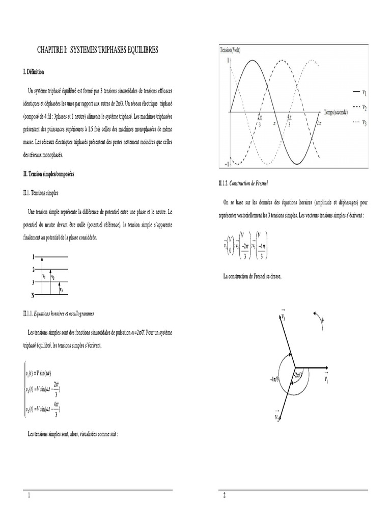 Cours Electrotechnique EGEM 2021 Gpe2 | PDF