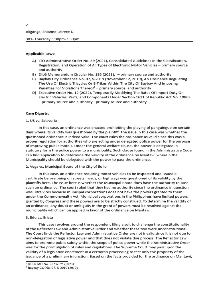 Legal Research Activity | PDF | Local Ordinance | Justice