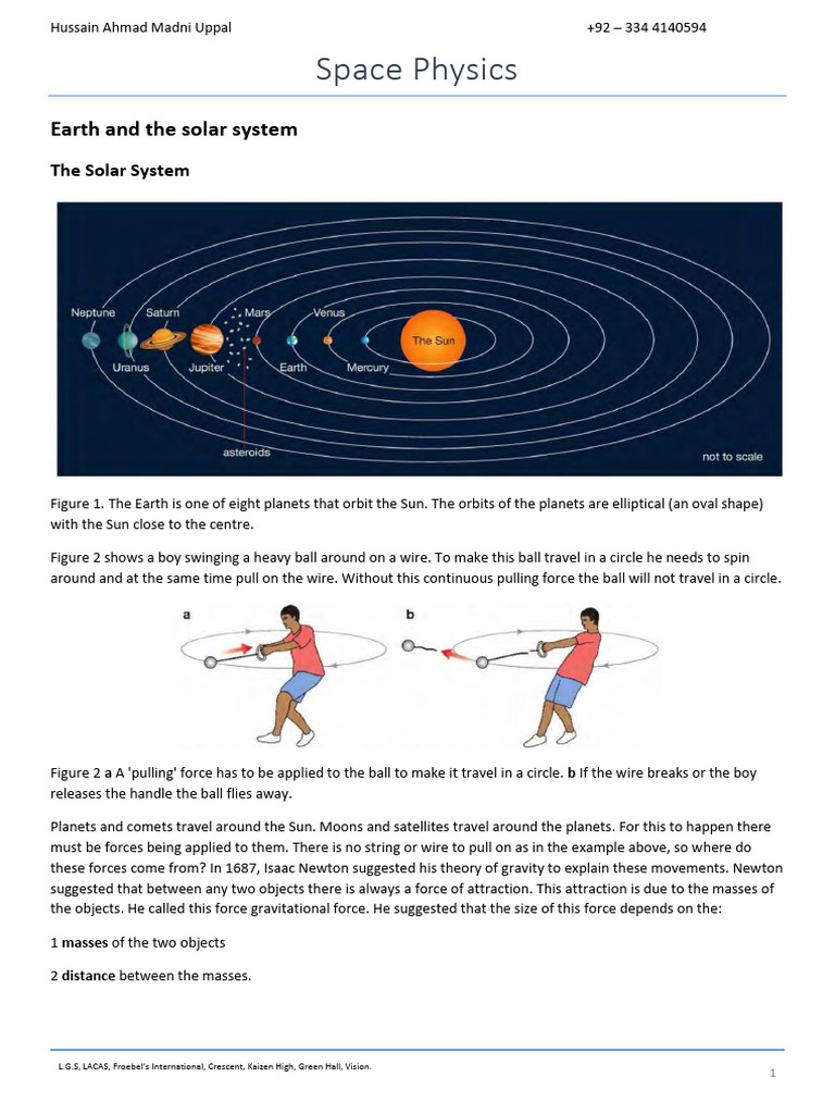 Space Physics for Students | PDF | Stars | Orbit