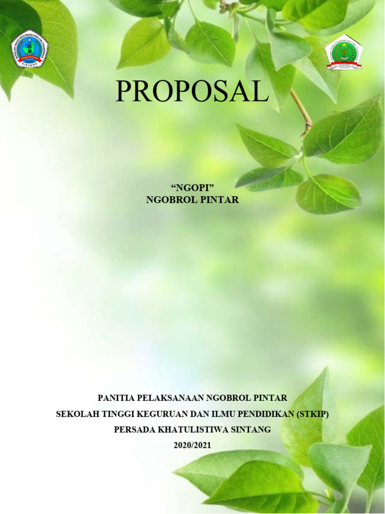 SCAN PROPOSAl NGOPI 2021 | PDF