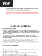 Quadrat Sampling | PDF