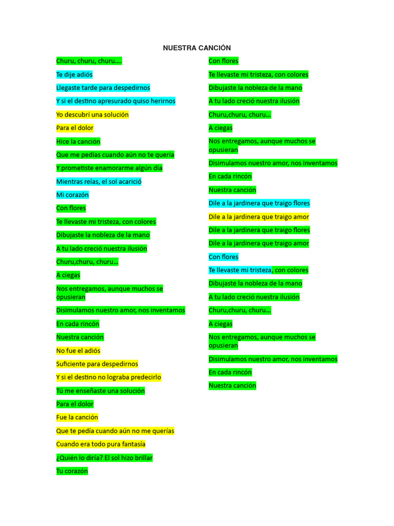 Nuestra Canción | PDF