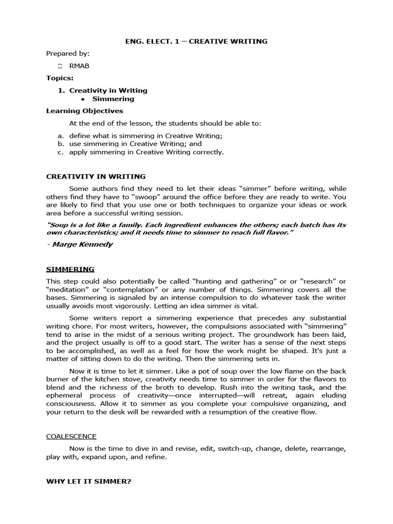 SIMMERING | PDF | Cognitive Science | Cognition