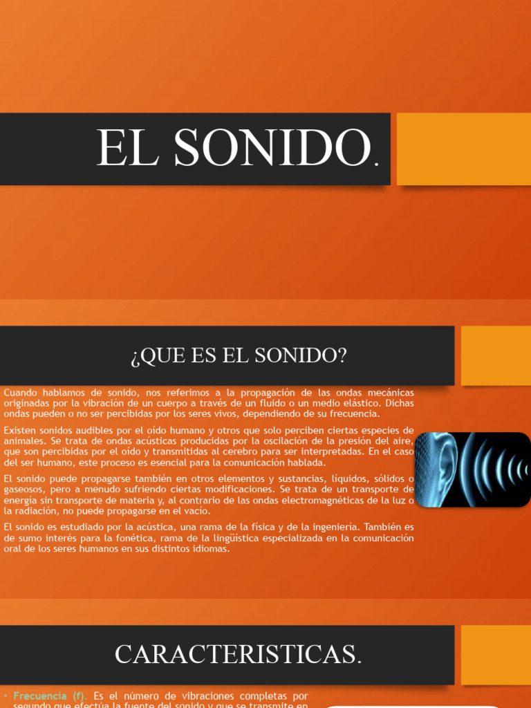 EL SONIDO | PDF | Sonido | Olas