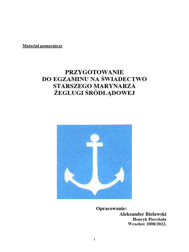 Starszy Marynarz - Skrypt C 2023 | PDF