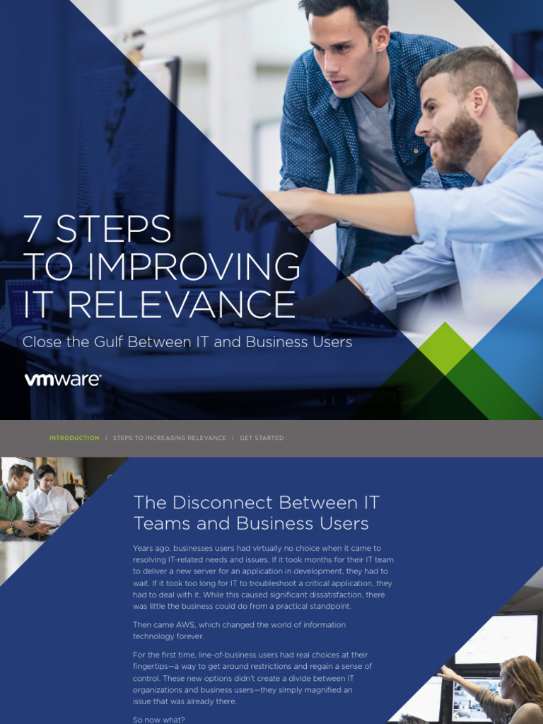 7-steps-to-improving-it-relevance-vmware-increasingly-necessary-but-it-can-be | PDF | Cloud ...