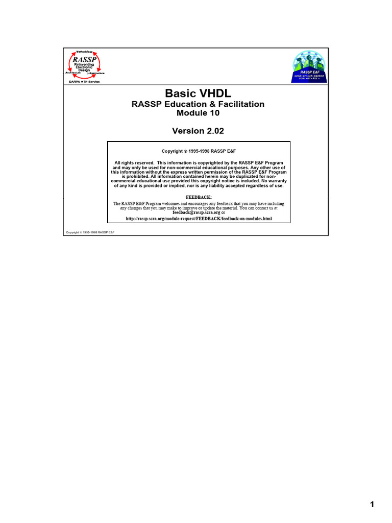 VHDL 강좌 m10 - 23 | PDF | Vhdl | Hardware Description Language