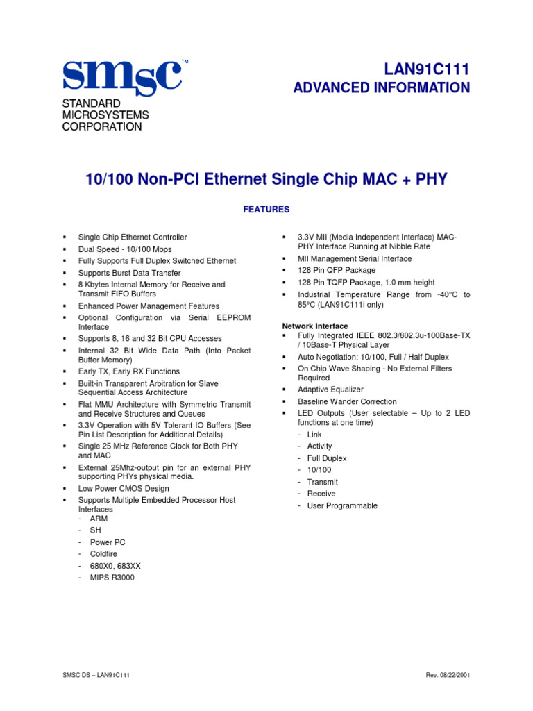 Lan 91 C 111 | PDF | Computer Hardware | Computer Data