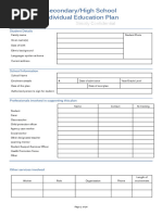 Support Needs Assessment Form: Sna 1 & 2: School Level Dob: Id No ...
