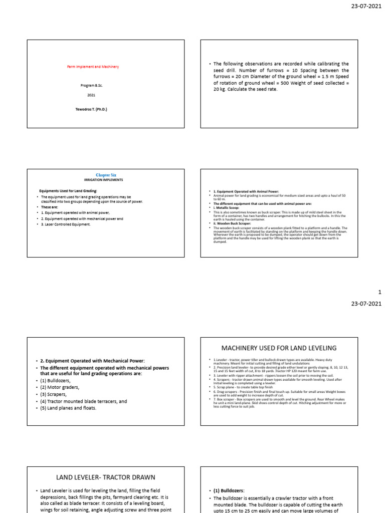 Chapter 6-1 | PDF | Fertilizer | Tractor