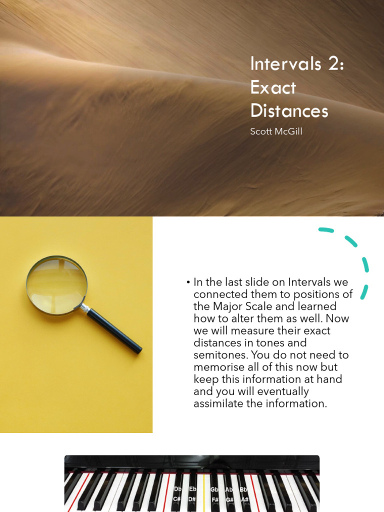 Intervals 2 Interval Distances | PDF | Interval (Music) | Musical ...