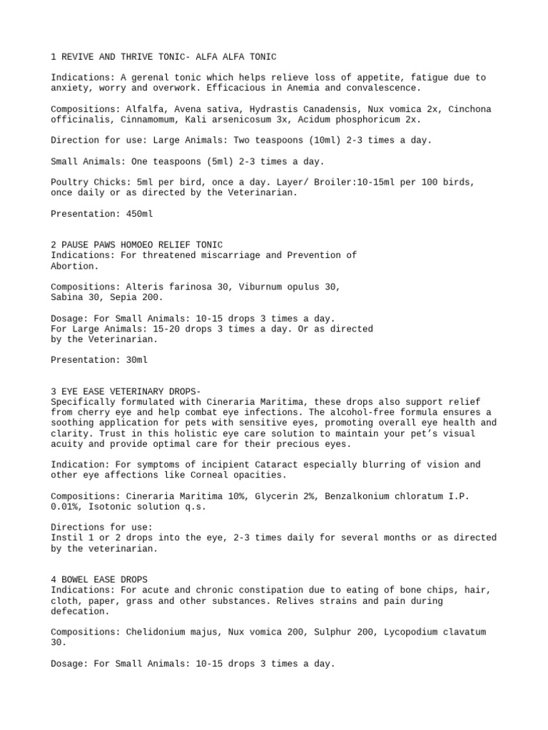 1 Revive and Thrive Tonic - Alfa Alf | PDF | Medical Specialties ...