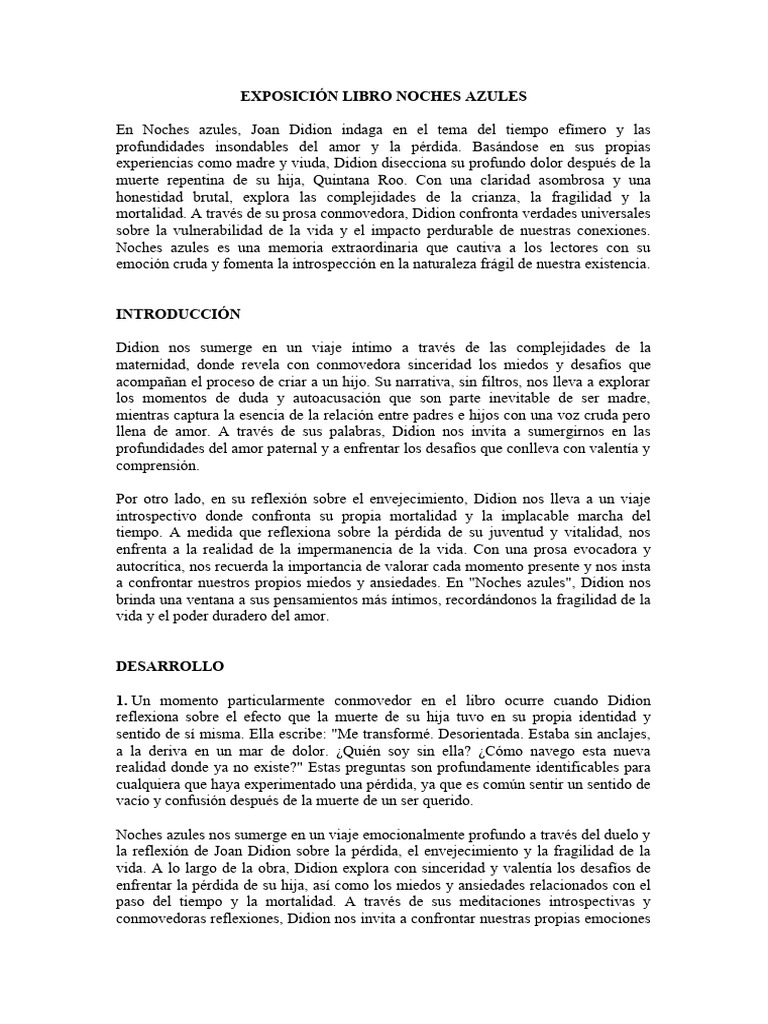 Exposición Libro Noches Azules | PDF | Memoria | Felicidad