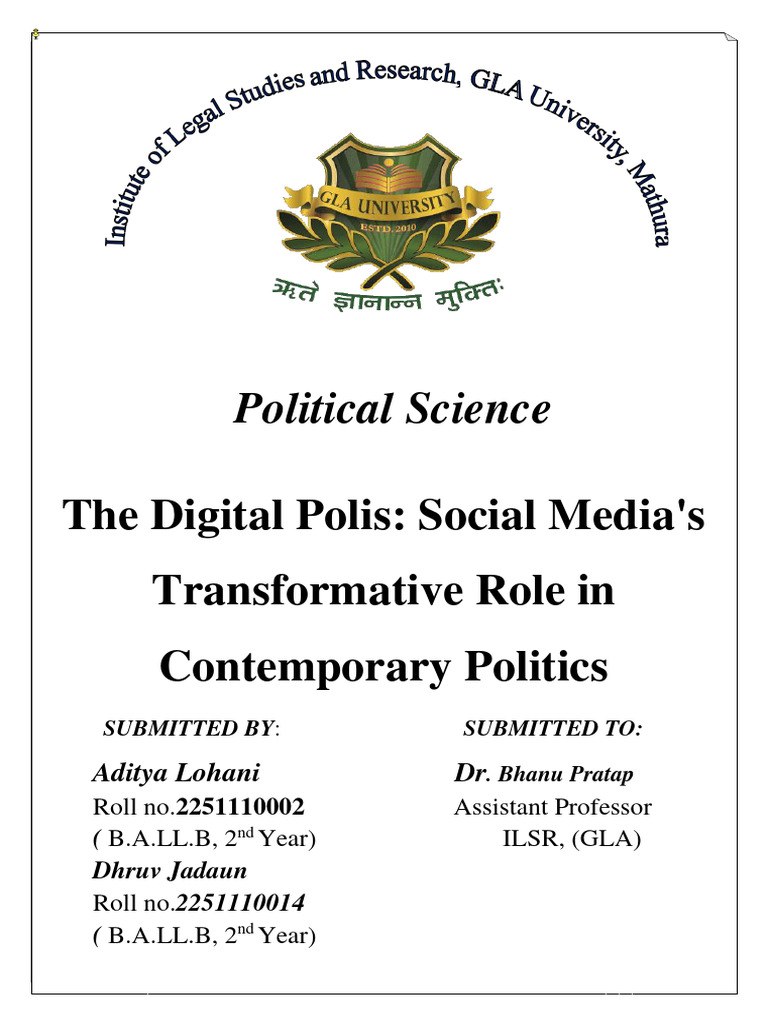 Polity Project | PDF | Public Sphere | Social Media