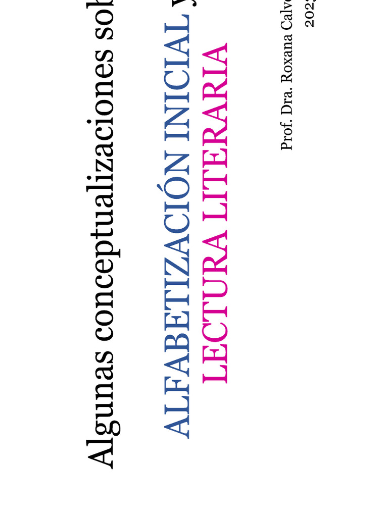 Alfabetización Inicial | PDF