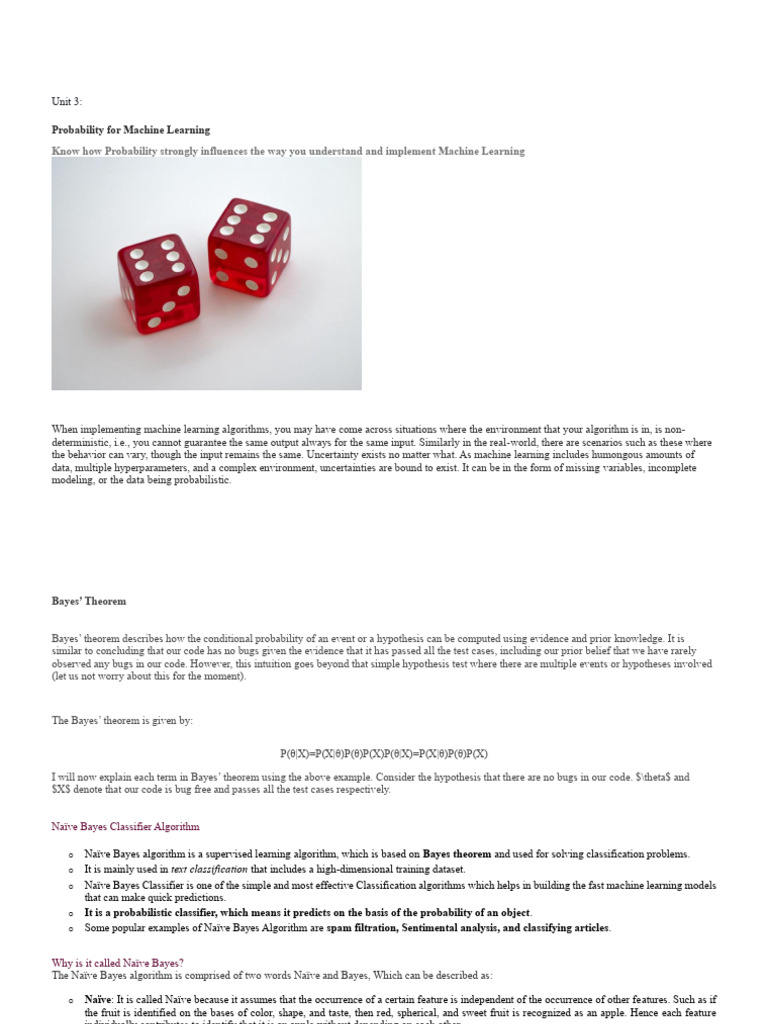 Unit3 | PDF | Logistic Regression | Support Vector Machine