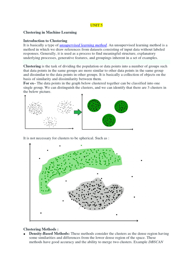 Unit 5 | PDF | Cluster Analysis | Artificial Intelligence