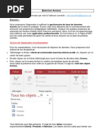 Cours Access | PDF | Bases de données | Microsoft Access