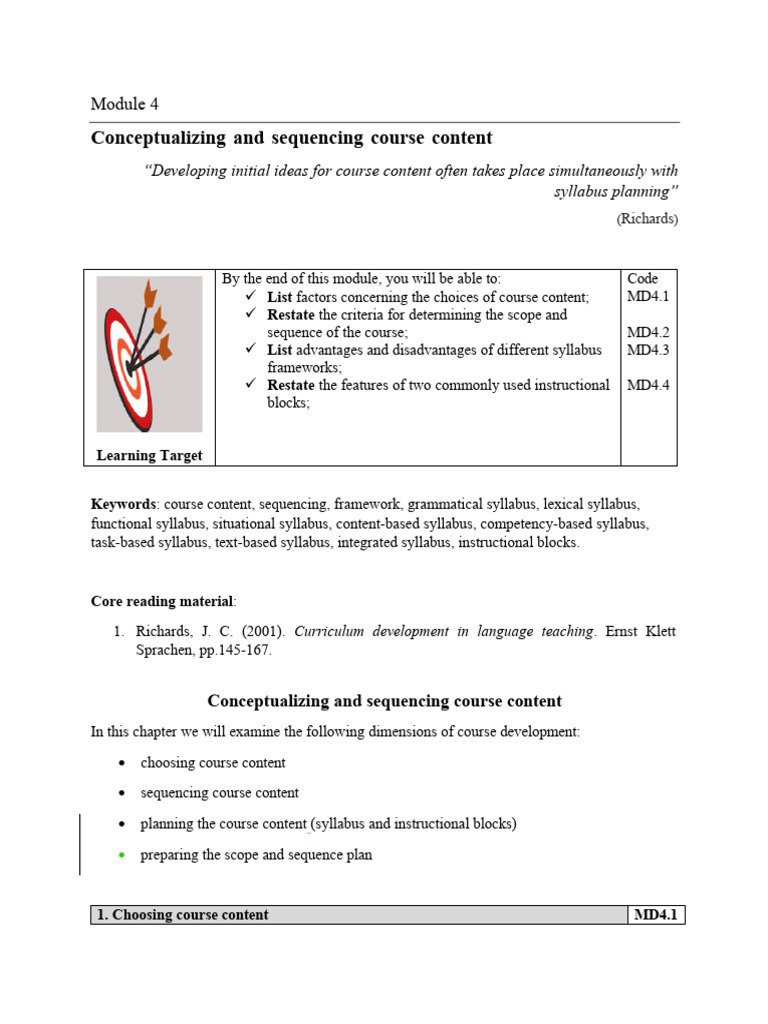 Module 4, Conceptualizing and Sequencing Course Content-Đã M Khóa ... Module 4, Conceptualizing and Sequencing Course Content-Đã M Khóa ...