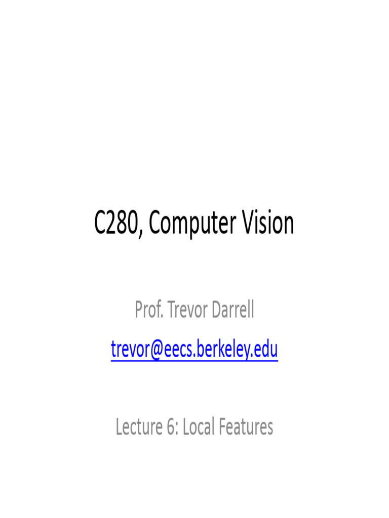 06 Local Features | PDF | Applied Mathematics | Algorithms