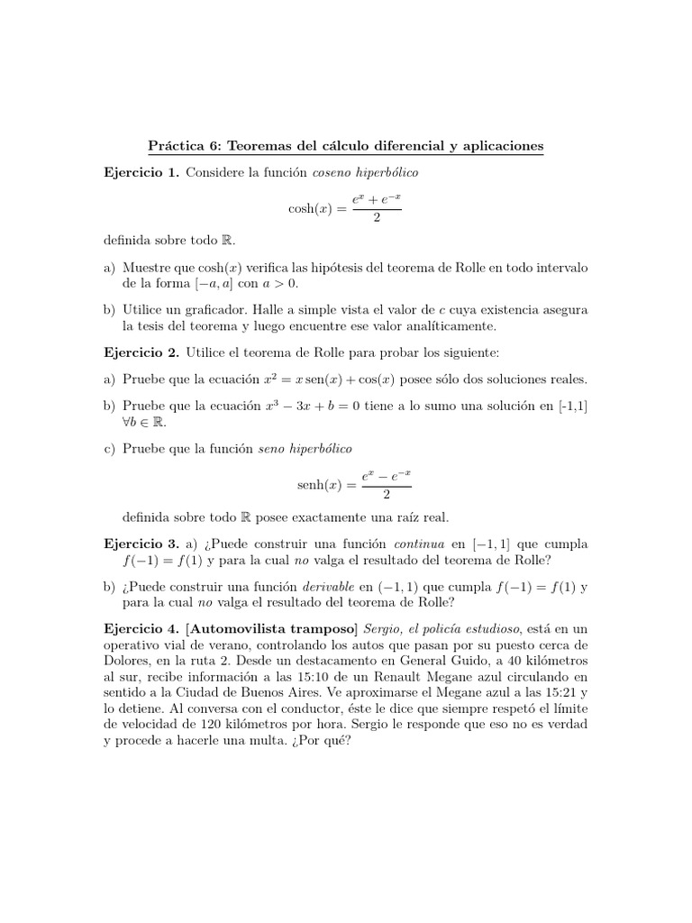 AM 66 Guia 6 2c2023 | PDF | Ecuaciones | Derivado