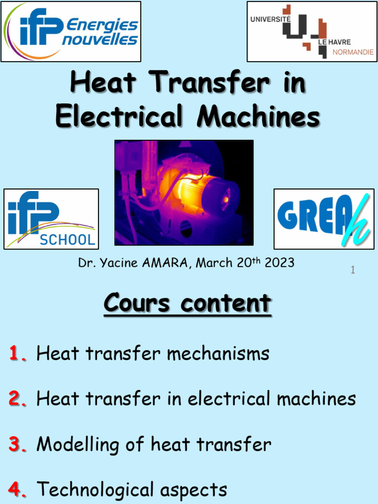 Thermal Electrical Machines 2023 | Download Free PDF | Heat Transfer ...